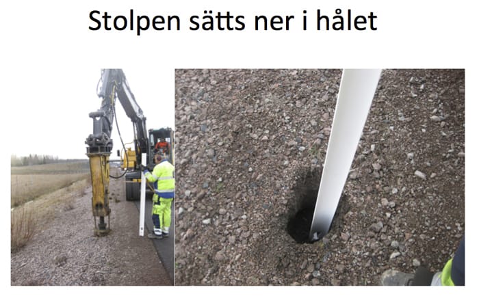 Kantstolpe Enkelsidig C-profil » Farthinder net originalet